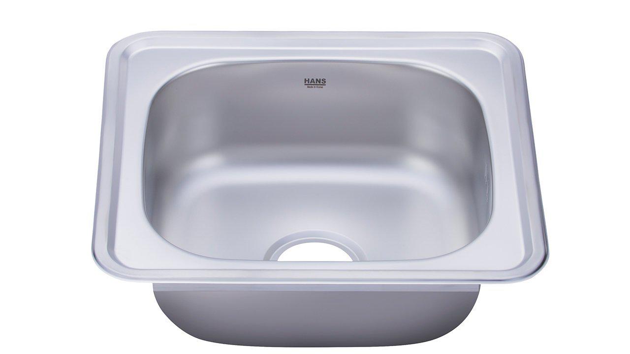 ISS 480 Stainless Steel Kitchen Sink – 48 cm Inset – HANS Egypt